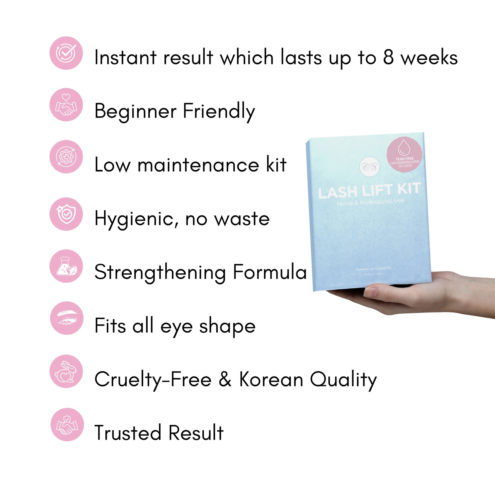 Korean Lash Lift Kit - Cruelty Free, Results Lasts Up To 8 Weeks – Clione Prime