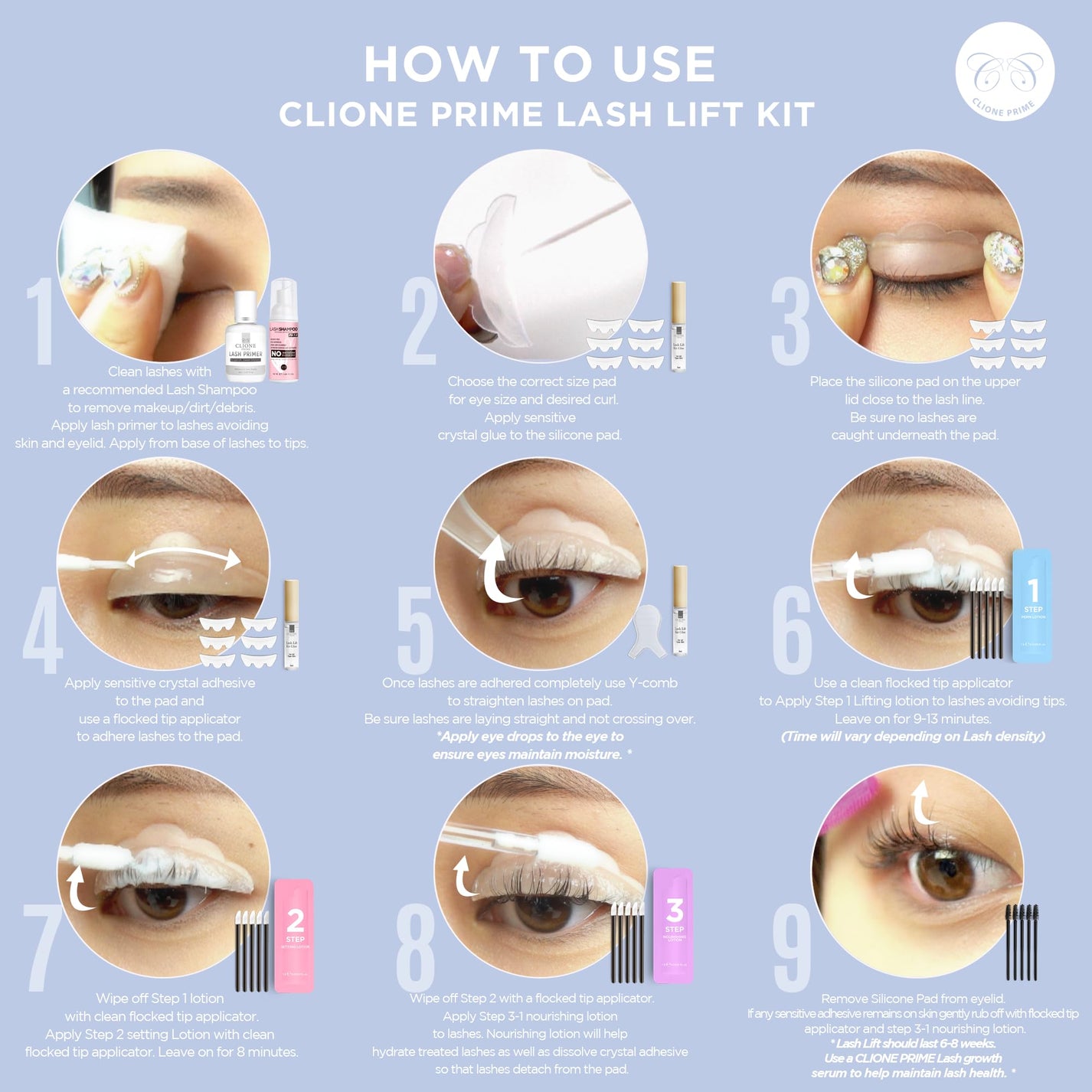 Lash Lift Kit | contains all the necessary lash lift tools! – Clione Prime