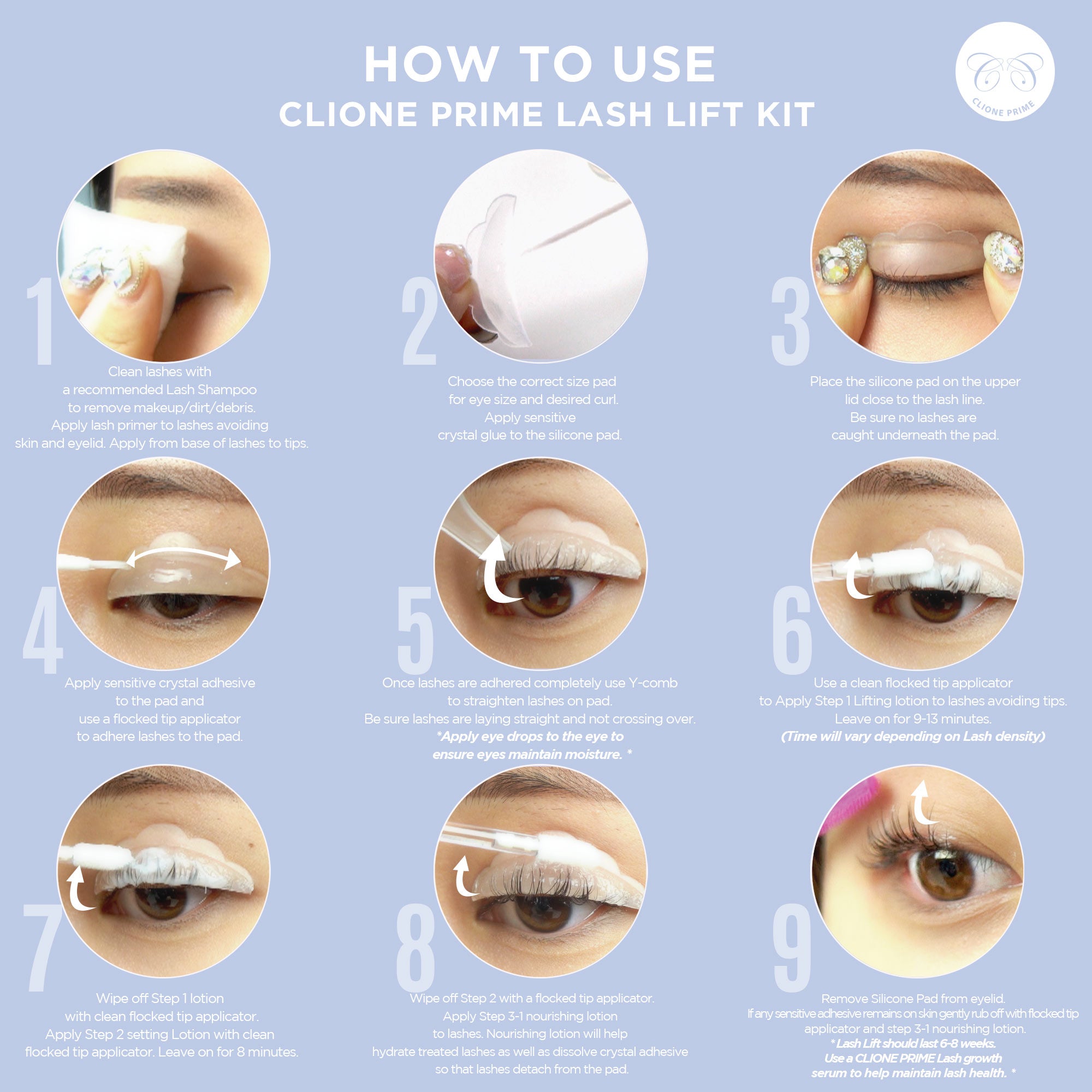 All In One Lash Lift Kit | carry out each step perfectly! – Clione Prime